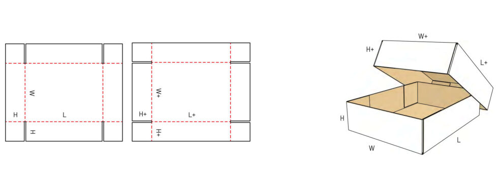 Fefco 0300-0352: Teleskopverpackungen/ Deckelschachteln ...